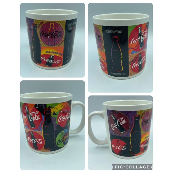 Coca Cola | Dining | Cocacola Vintage Oversized Coffee Mug 995 Pop Art ...